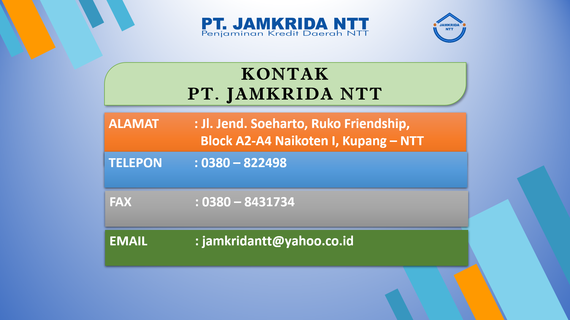 Kontak Us – PT. Jamkrida NTT